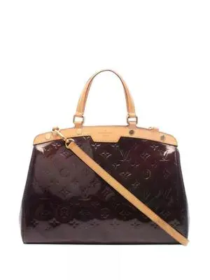 LOUIS VUITTON 2013 Monogram Vernis Brea Mm Satchel - Red