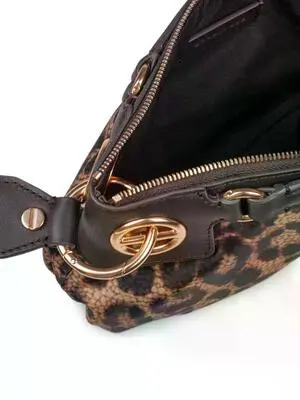 Borbonese Mini London Leopard-print Clutch Bag