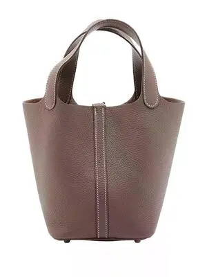 Hermès 2012 Clemence Picotin Lock 18 Handbag - Brown