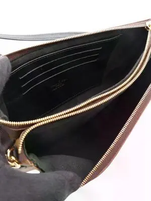 LOUIS VUITTON 2020 Monogram Giant Reverse Double Zip Pochette Crossbody Bag