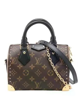 LOUIS VUITTON 2021-2026 Monogram Reverse Speedy Trunk 20 Satchel - Brown