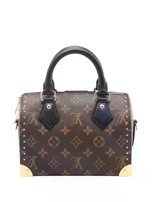LOUIS VUITTON 2021-2026 Monogram Reverse Speedy Trunk 20 Satchel