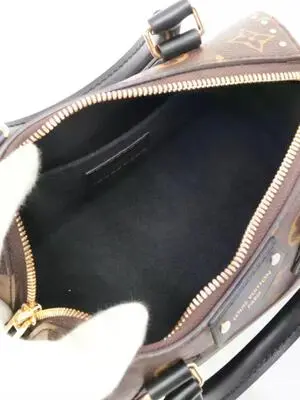 LOUIS VUITTON 2021-2026 Monogram Reverse Speedy Trunk 20 Satchel