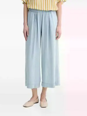 SESSUN Pleated Cropped Trousers