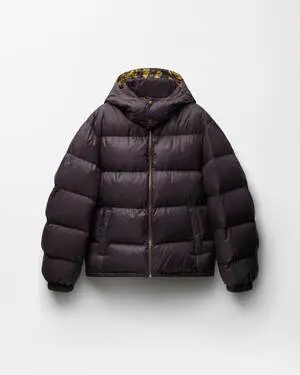 Versace Printed Nylon Padded Jacket