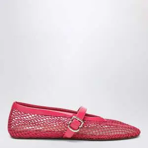Alaïa Dahlia Mesh Ballerinas - Pink