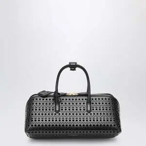 Alaïa Small Delta Bag In Calfskin - Black