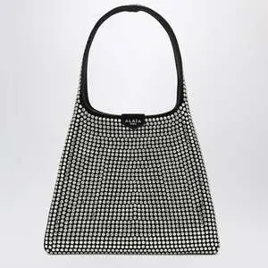 Alaïa Small Studded Leather Hobo Bag - Black