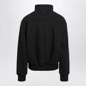 Jacquemus Dark Grey Bomber Jacket In Wool Blend