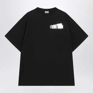 Balenciaga Oversized Cotton T-shirt - Black