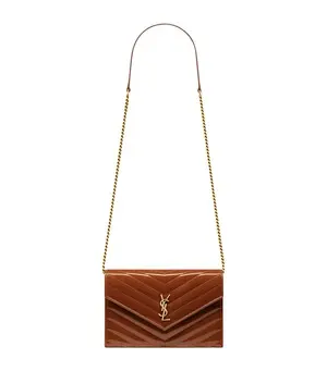 Saint Laurent Small Cassandre Envelope Shoulder Bag - Red
