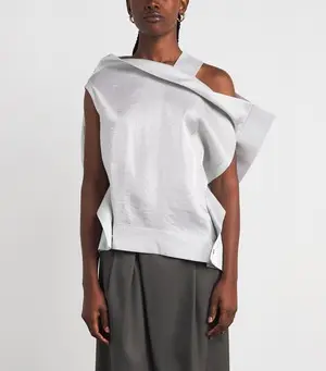 Issey Miyake One-shoulder Mercury Shirt