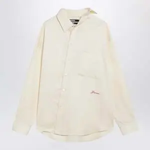 Jacquemus Light Asymmetric Cotton Shirt - Yellow