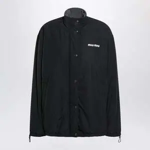 Miu Miu Blouson In Ponge And Fleece - Black