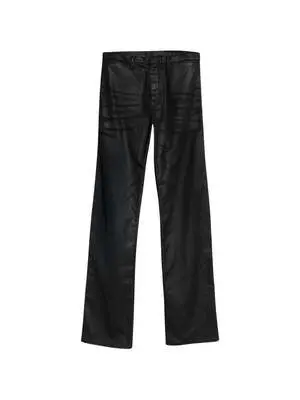 Gucci Leather Straight-leg Pants - Black