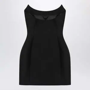 Balenciaga Mini Bustier Dress In Wool And Silk Blend