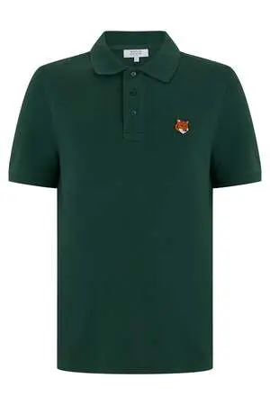 Maison Kitsuné Classic Short-sleeve Cotton Polo - Green