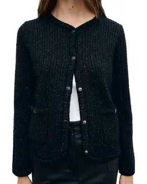 Gerard Darel Roda Patch Pocket Cardigan Sweater