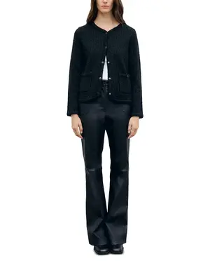 Gerard Darel Roda Patch Pocket Cardigan Sweater