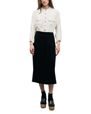 Gerard Darel Cassy Colorblocked Shirt Top Dress