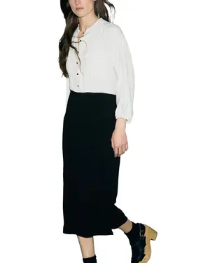 Gerard Darel Cassy Colorblocked Shirt Top Dress
