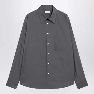 LEMAIRE Grey Shirt In Cotton And Silk - Silver