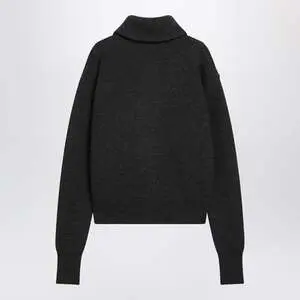 LEMAIRE Grey Melange Zip-up Cardigan In Virgin Wool