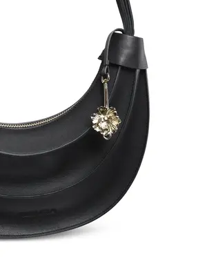 Farm Rio Banana Small Leather Hobo Bag