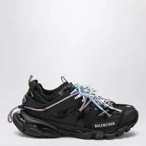 Balenciaga Pink/blue/beige Track Trail Laces Sneakers - Black