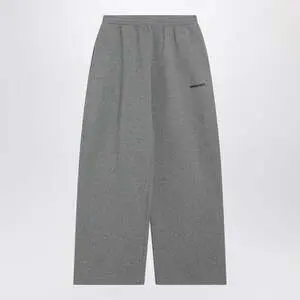 Balenciaga Grey Oversized Cotton Jogging Trousers