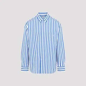 Celine Loose Cotton Shirt - Blue