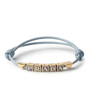 Prada Nappa Leather Bracelet - Light Blue