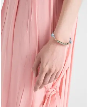 Prada Nappa Leather Bracelet - Light Blue