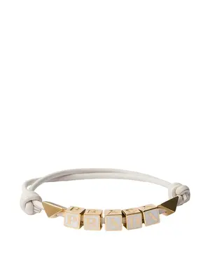 Prada Nappa Leather Bracelet White