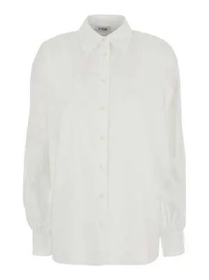 SOSUE Cotton Button-front Shirt With Classic Collar And Long Sleeves