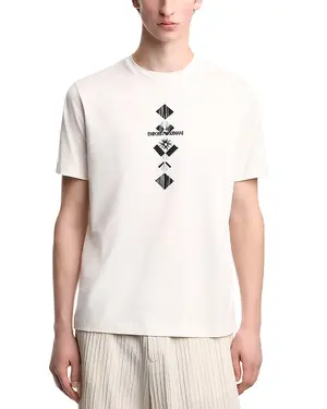 Emporio Armani Regular Fit Crewneck Logo Graphic T-shirt