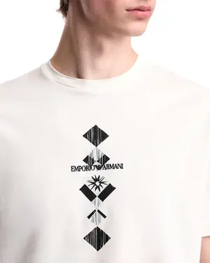 Emporio Armani Regular Fit Crewneck Logo Graphic T-shirt