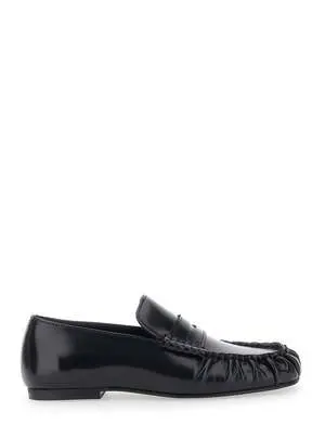 ALOHAS Aven Loafers With Gathered Front & Low Stacked Heel