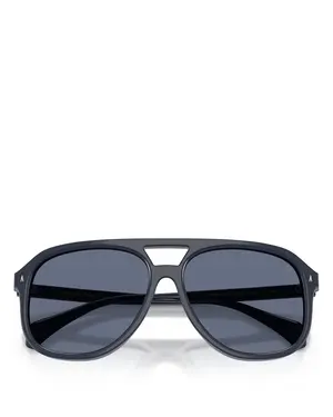 Moncler Fluxe Aviator Sunglasses, 60mm