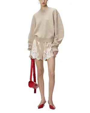 L'EMIUNE Wool & Cashmere Round Neck Sweater - Bg
