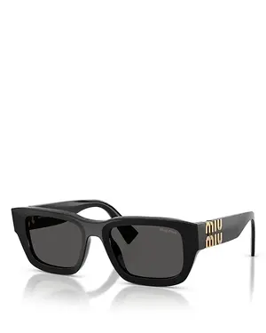 Miu Miu Square Sunglasses, 53mm - Black