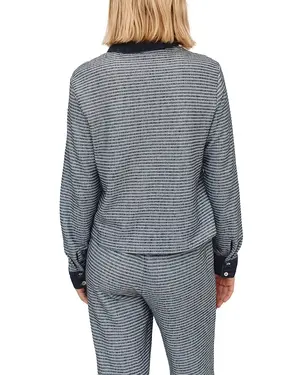 Bella Dahl Contrast Polo Shirt - Heathered