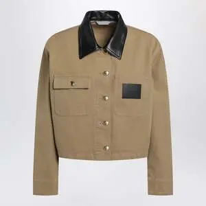 Balenciaga Beige Cropped Workwear Jacket - Cream