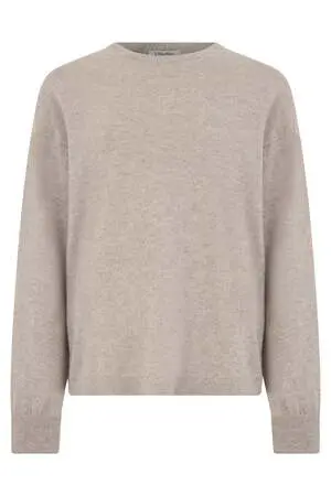 MAX MARA 's Max Mara Minimalist Wool-Cashmere Round-Neck Sweater
