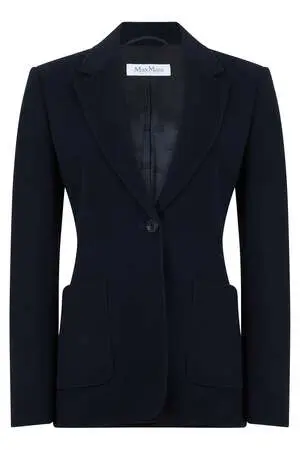 MAX MARA Max Mara Fitted Wool Blazer With Classic Lapels