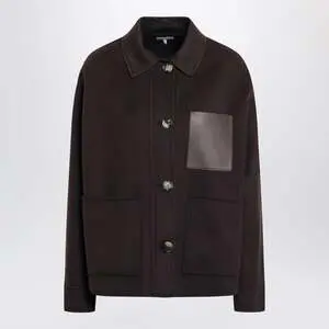 Loewe Grey Wool And Cashmere Workwear Jacket - Brown