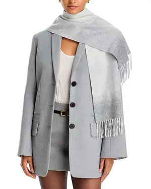 AMICALE CASHMERE Ombre Cashmere Scarf - Grey
