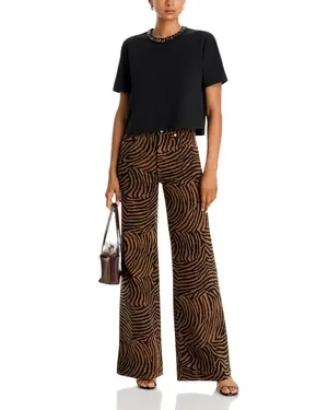 Veronica Beard Sebastian Embellished Crewneck Tee