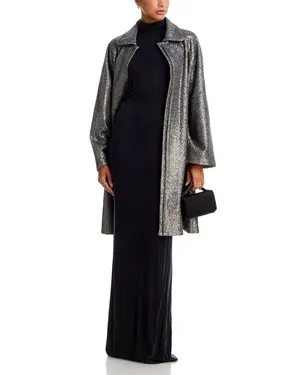 Norma Kamali Embellished Collared Long Sleeve Jacket