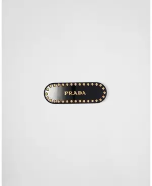 Prada Hair Clip With Studs